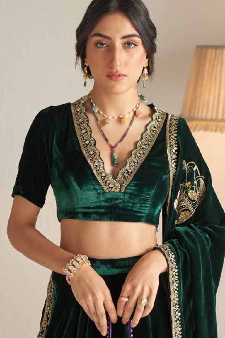 Top 23 Trending Velvet Blouse Designs for Stunning Look